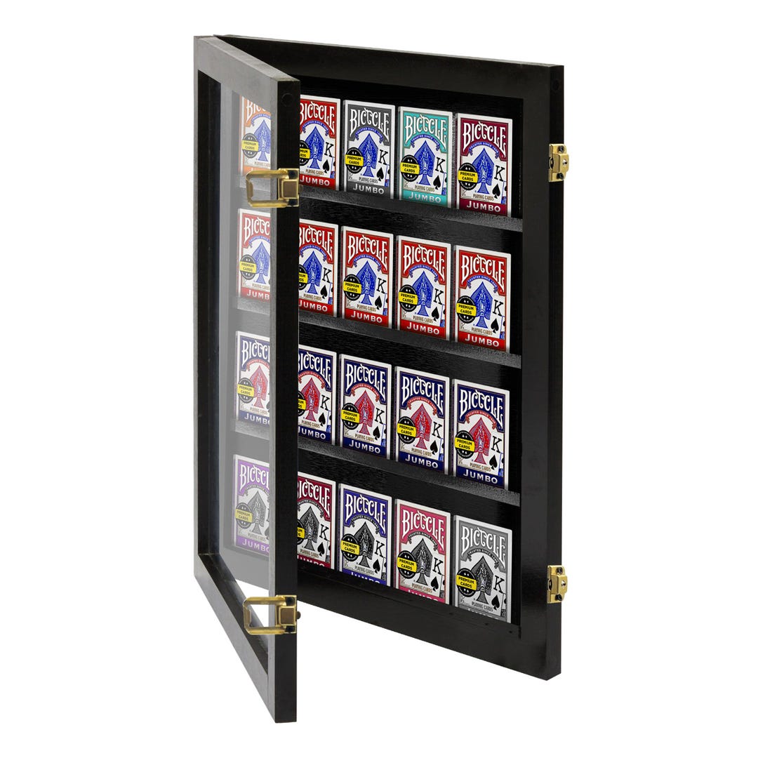 Playing Card Deck Display Case - Holds 20 Decks - Etsy