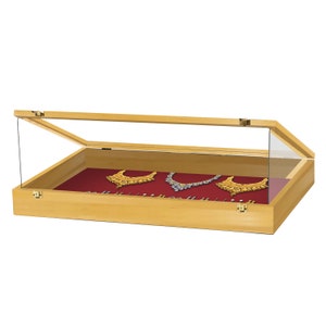 Trade Show Display Case Golden Oak Finish 24 X 36 X 4 Display Case ...