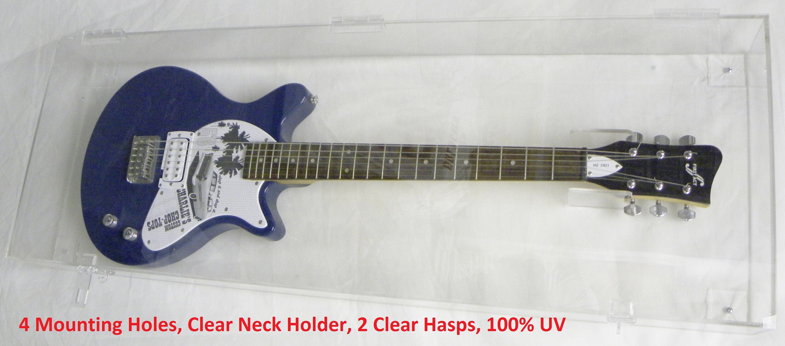 Acrylic Guitar Display Case All Acrylic Crystal Clear Guitar - Etsy