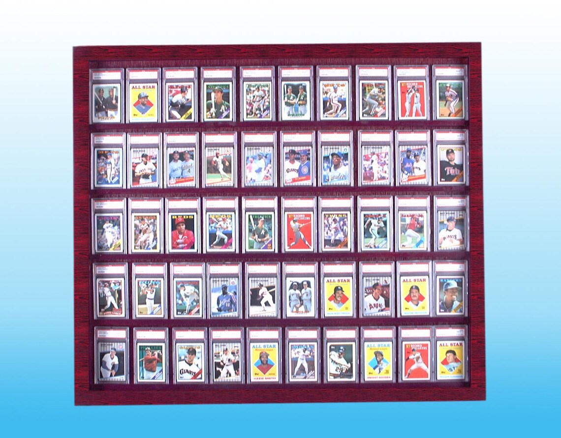 50 Graded Baseball Card Displays Case - Etsy