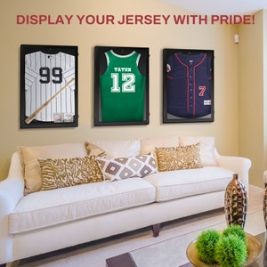 PENNZONI Jersey Frame Display Case - Crystal Clear Acrylic Jersey Frame ...