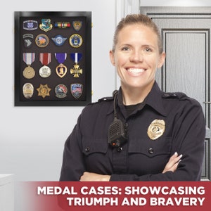 Medal Display Case - Award Display - Patches Display - Small - Etsy