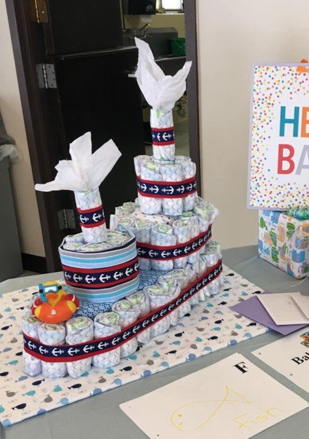 Ship Diaper Cake - Etsy
