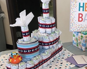 Ship Diaper Cake - Etsy