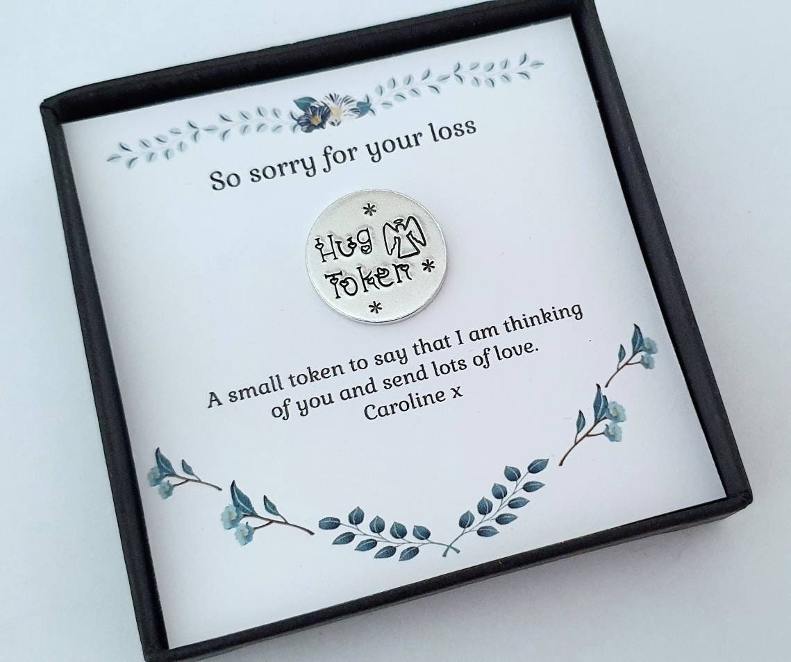 Sorry for Your Loss Hug Token Condolence Keepsake Token - Etsy UK