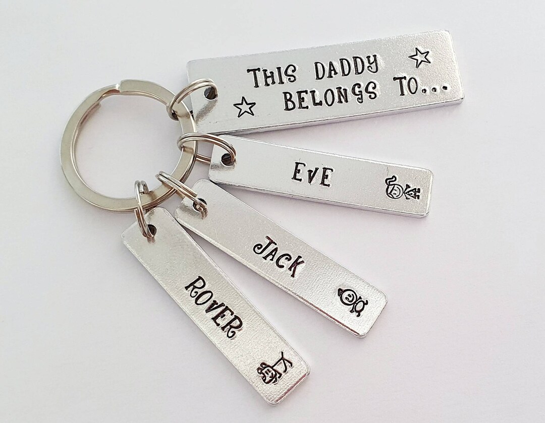Daddy Keyring. Dad Keyring Personalise with Dad, Daddy, Mummy, Uncle ...