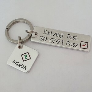 Driving Test Keyring, First Car Keyring With Name and Date, Driving ...