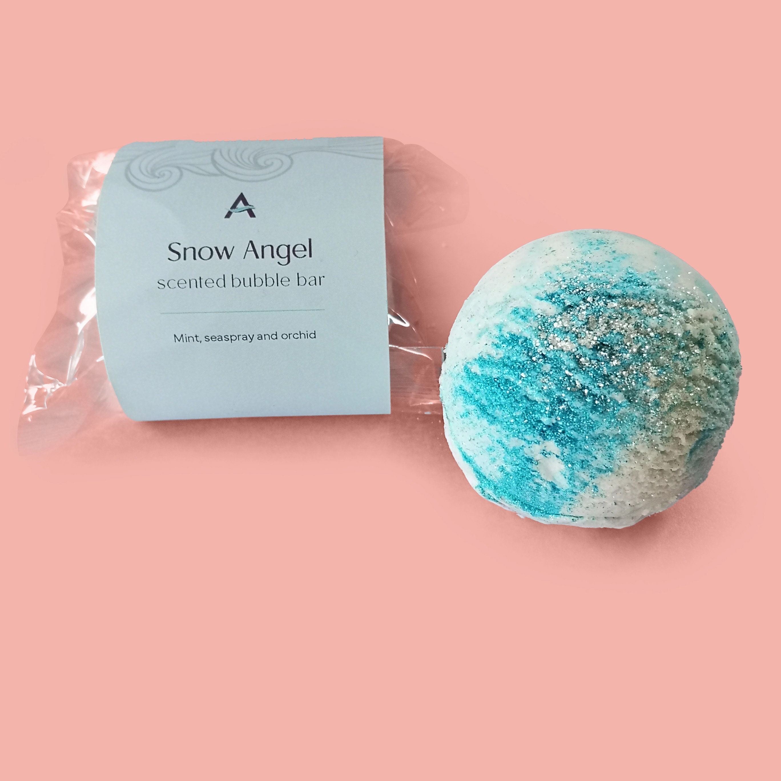 Snow Angel Bubble Bar Scoop | Solid Bubble Bath | Cocoa Butter Vegan ...