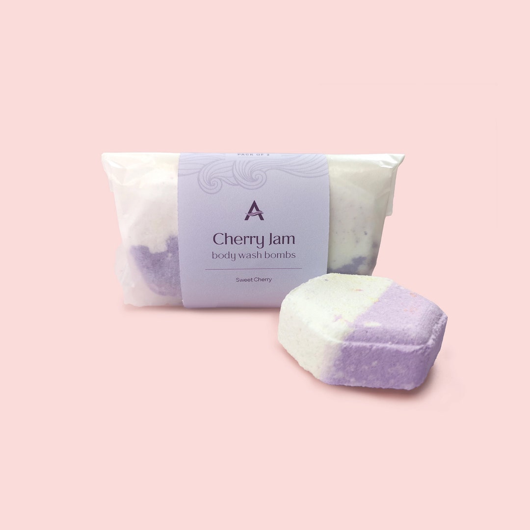 Cherry Jam Body Wash Bombs Sample Pack Bath Bomb for the Shower Shower Melts Trial Size Pack - Etsy