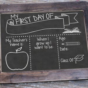 Back to School Board Svg, Digital Download, First Day of School Cut ...