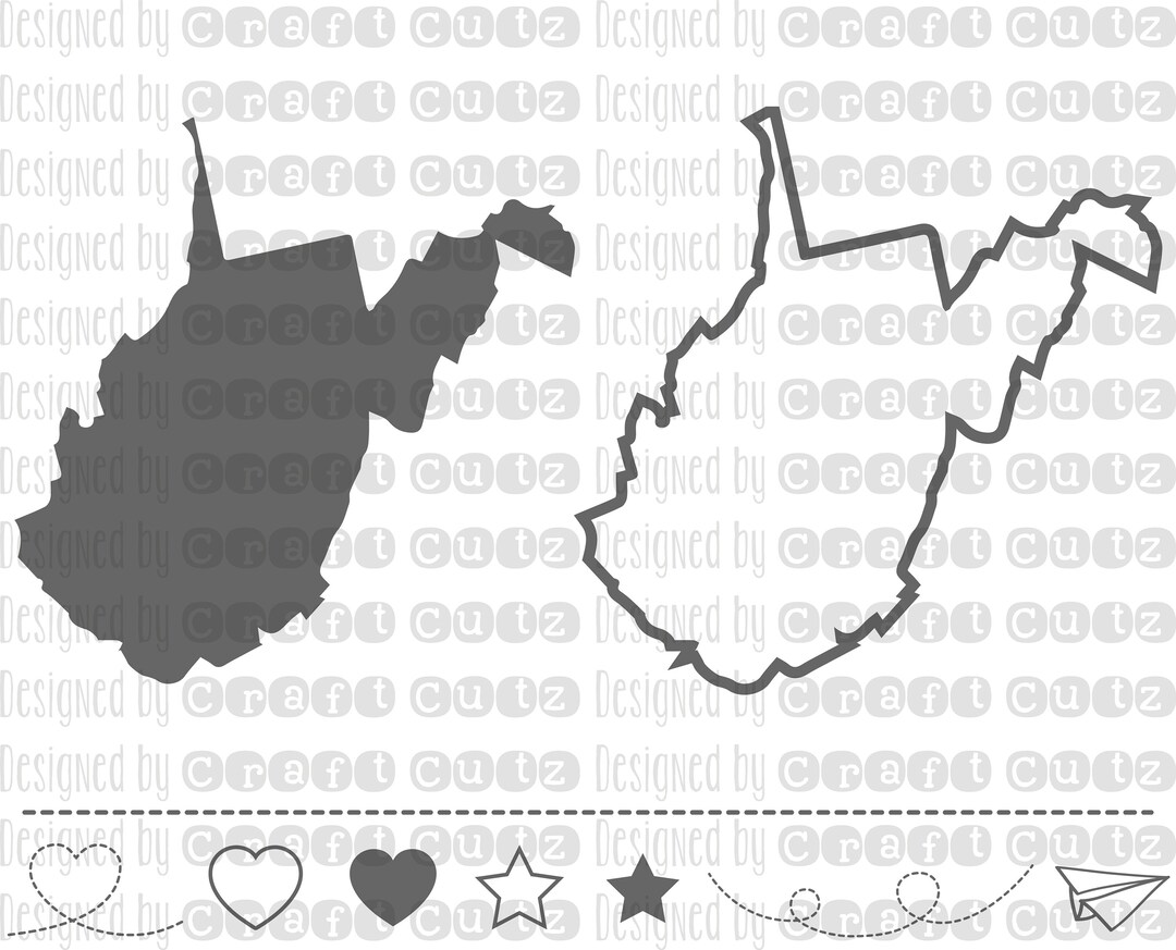 WEST VIRGINIA Svg, State Svg Files, West Virginia Vector, United States ...