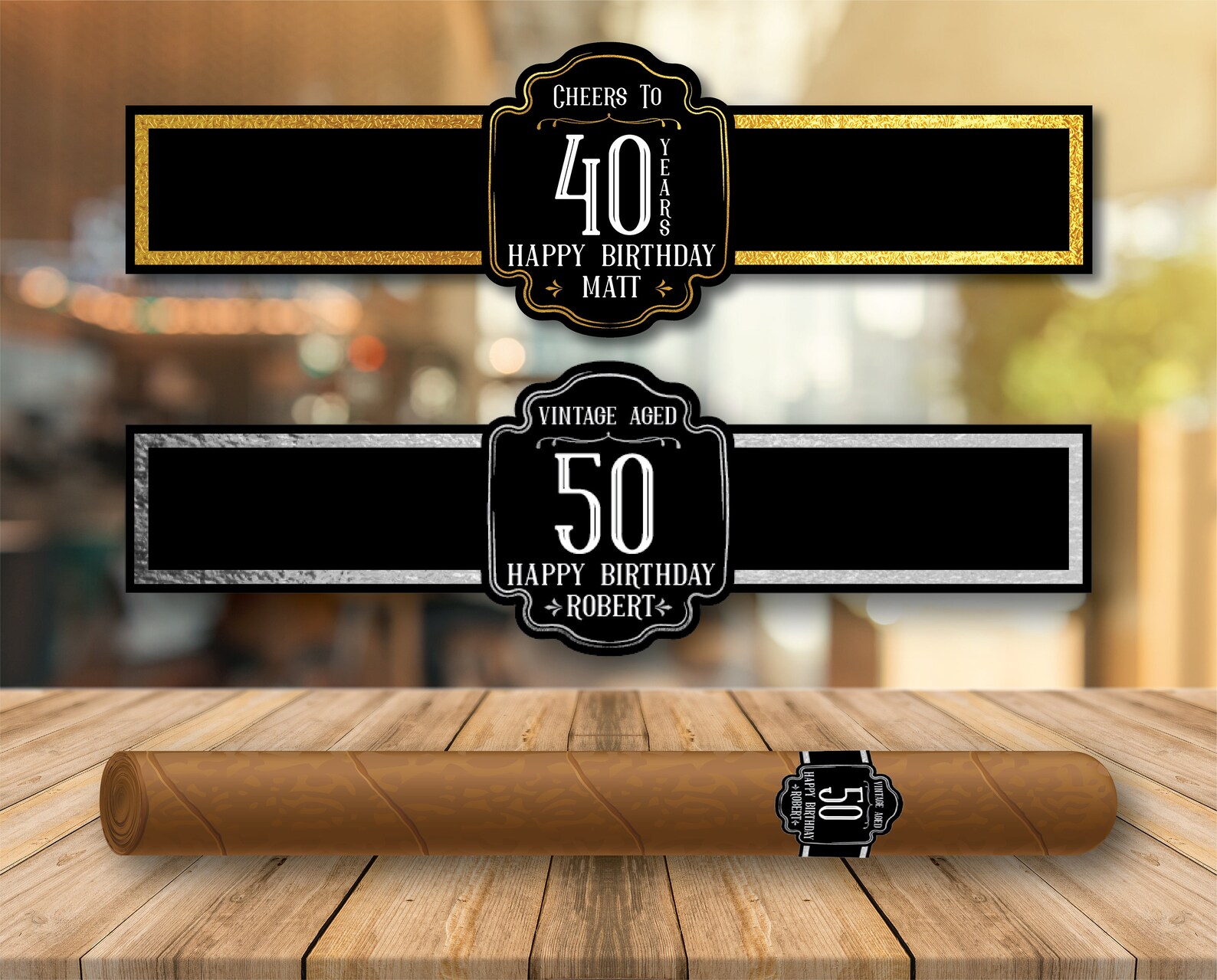 Custom Birthday Cigar Labels Custom Milestone Cigar Labels - Etsy