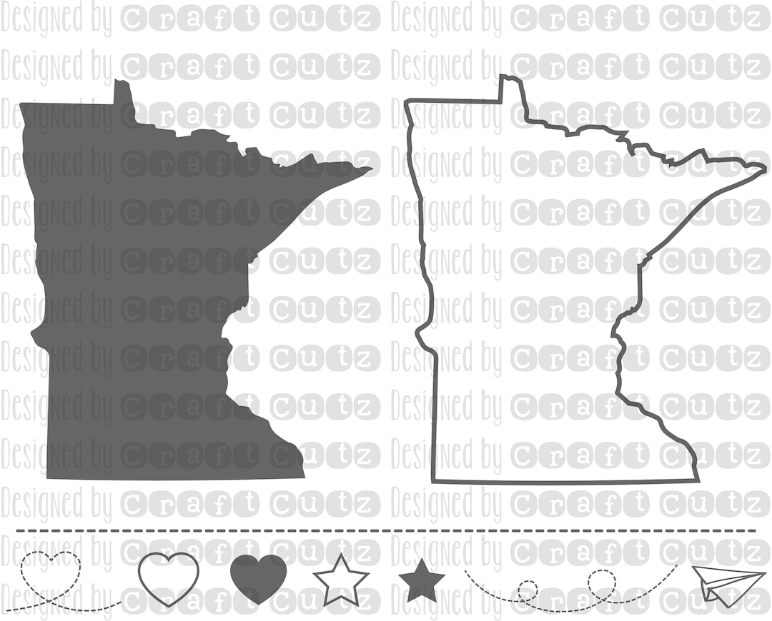 MINNESOTA Svg, State Svg Files, Minnesota Vector, United States Svg ...
