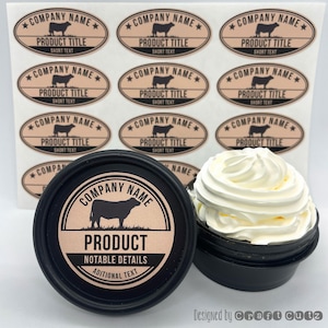 Custom Tallow Label, Whipped Tallow Label, Grass Fed Cow Label, Beef ...