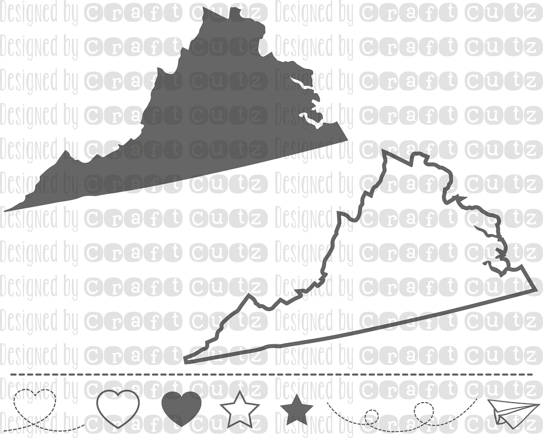 VIRGINIA Svg, State Svg Files, Virginia Vector, United States Svg ...
