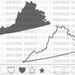 VIRGINIA Svg, State Svg Files, Virginia Vector, United States Svg ...