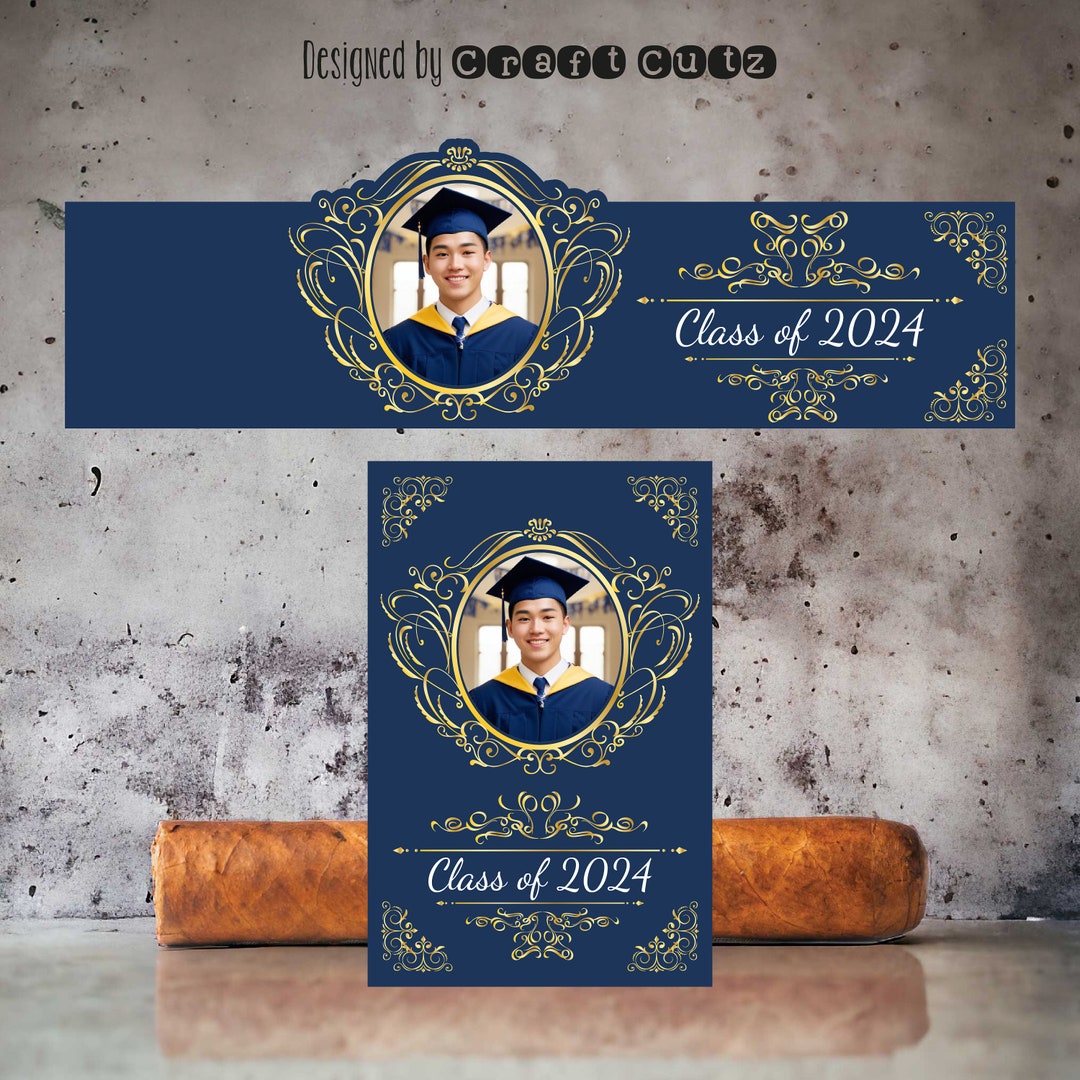 Custom Graduation Cigar Labels, Custom Grad Cigar Labels, Class of ...