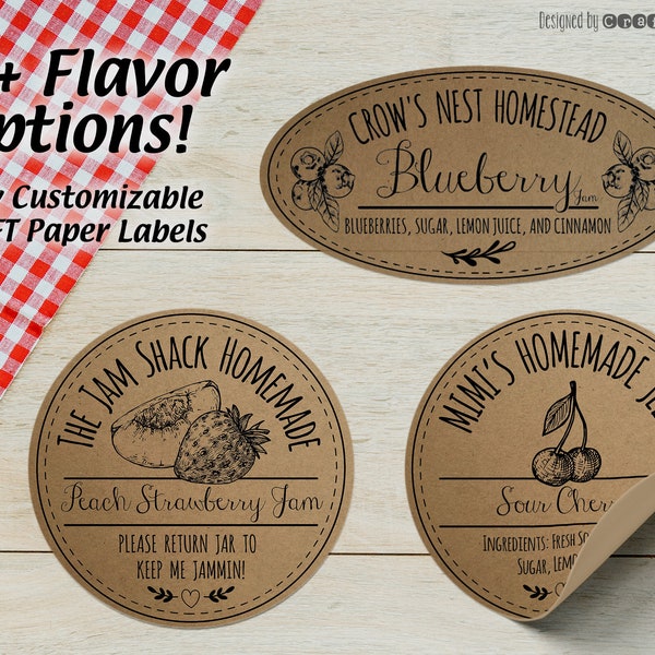 Mason Jar Labels - Etsy