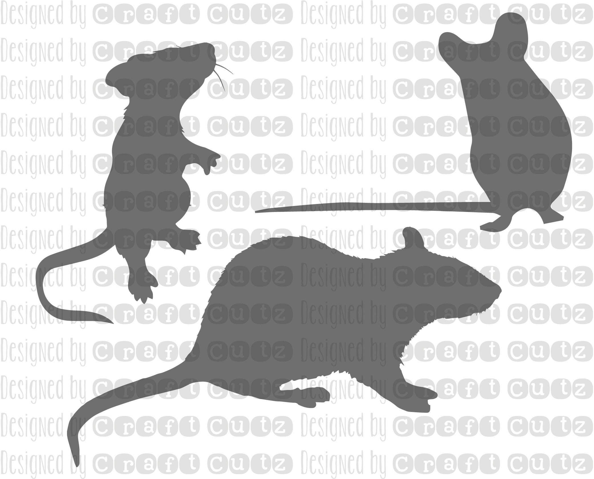 Halloween Mice svg Mouse svg Mouse Silhouette DXF | Etsy