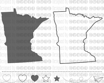 Minnesota outline | Etsy