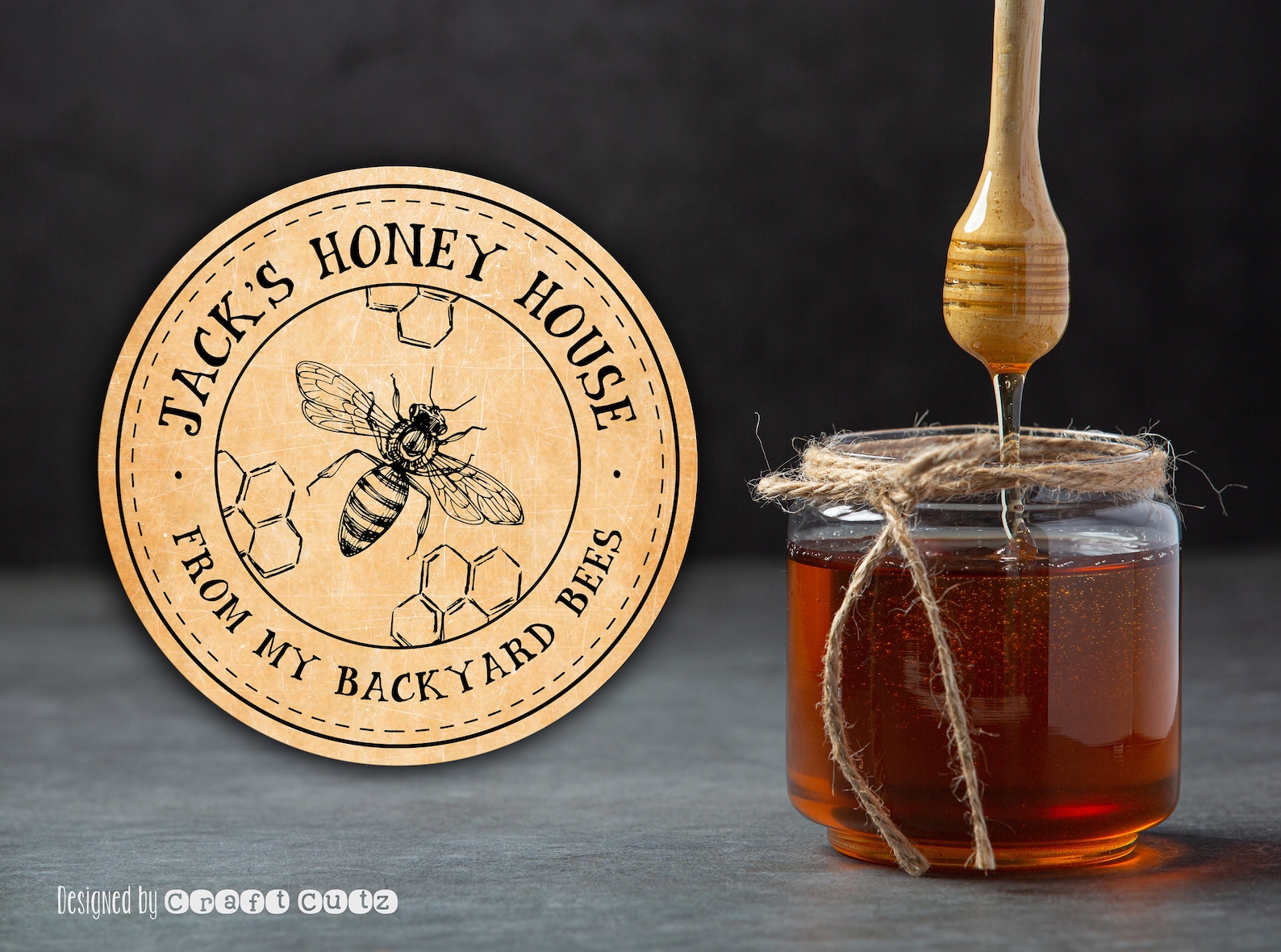 CUSTOM Honey Labels Customized Round Honey Stickers Custom - Etsy