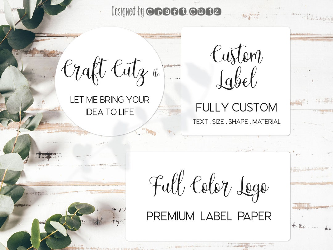CUSTOM Labels, Customized Round Stickers, Custom Oval Labels, Pretty ...