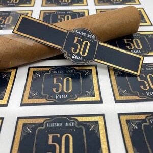 Custom Birthday Cigar Labels Custom Milestone Cigar Labels - Etsy
