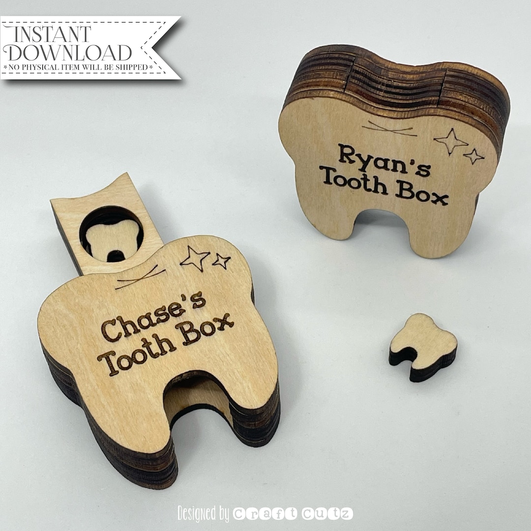 Tooth Fairy Box SVG, Laser Ready Tooth Box, First Tooth Cut File, Lost ...