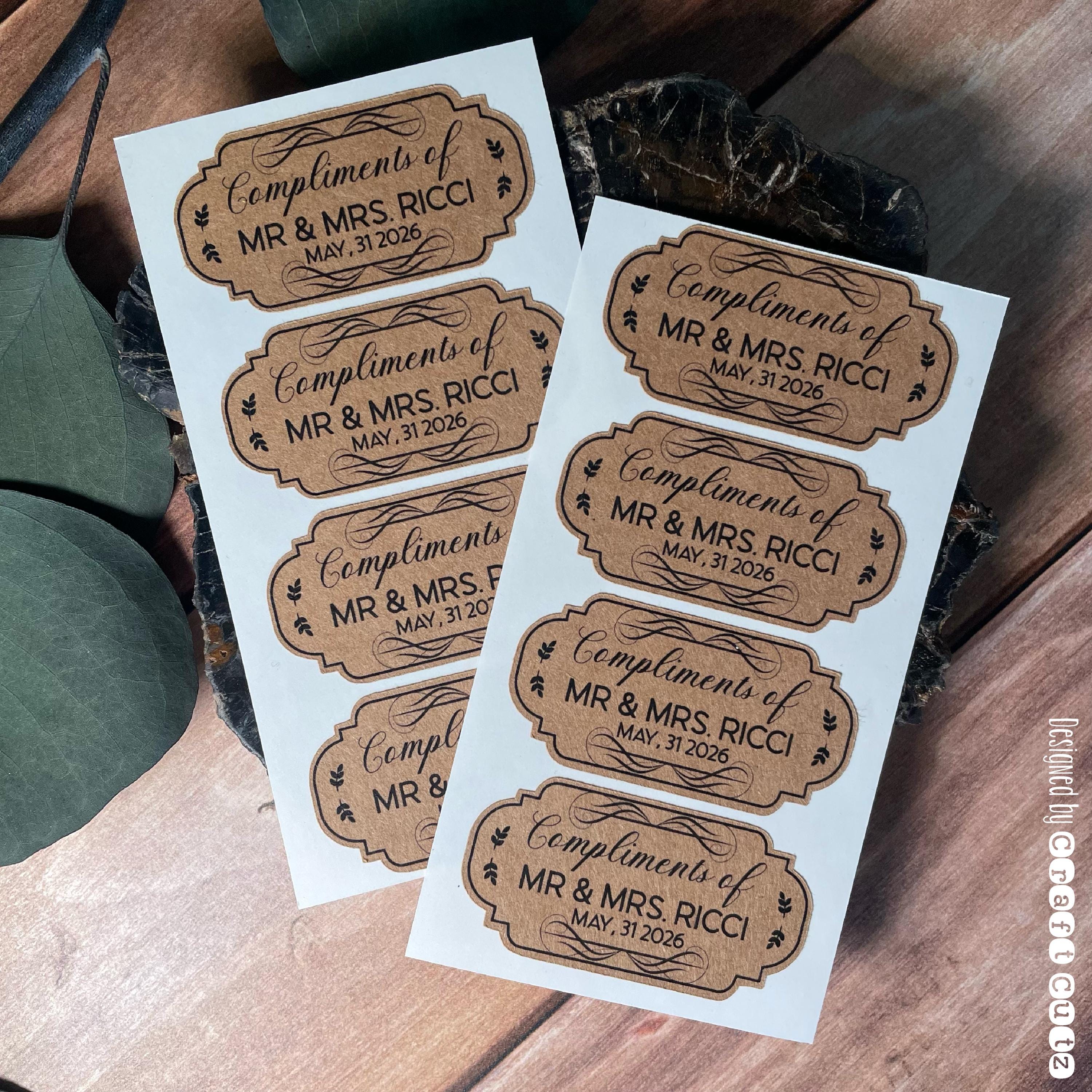 Custom Wine Neck Labels - Personalized Bottle Neck Stickers for ...