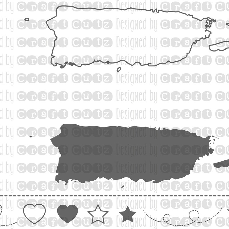 Puerto Rico Cut File - Etsy