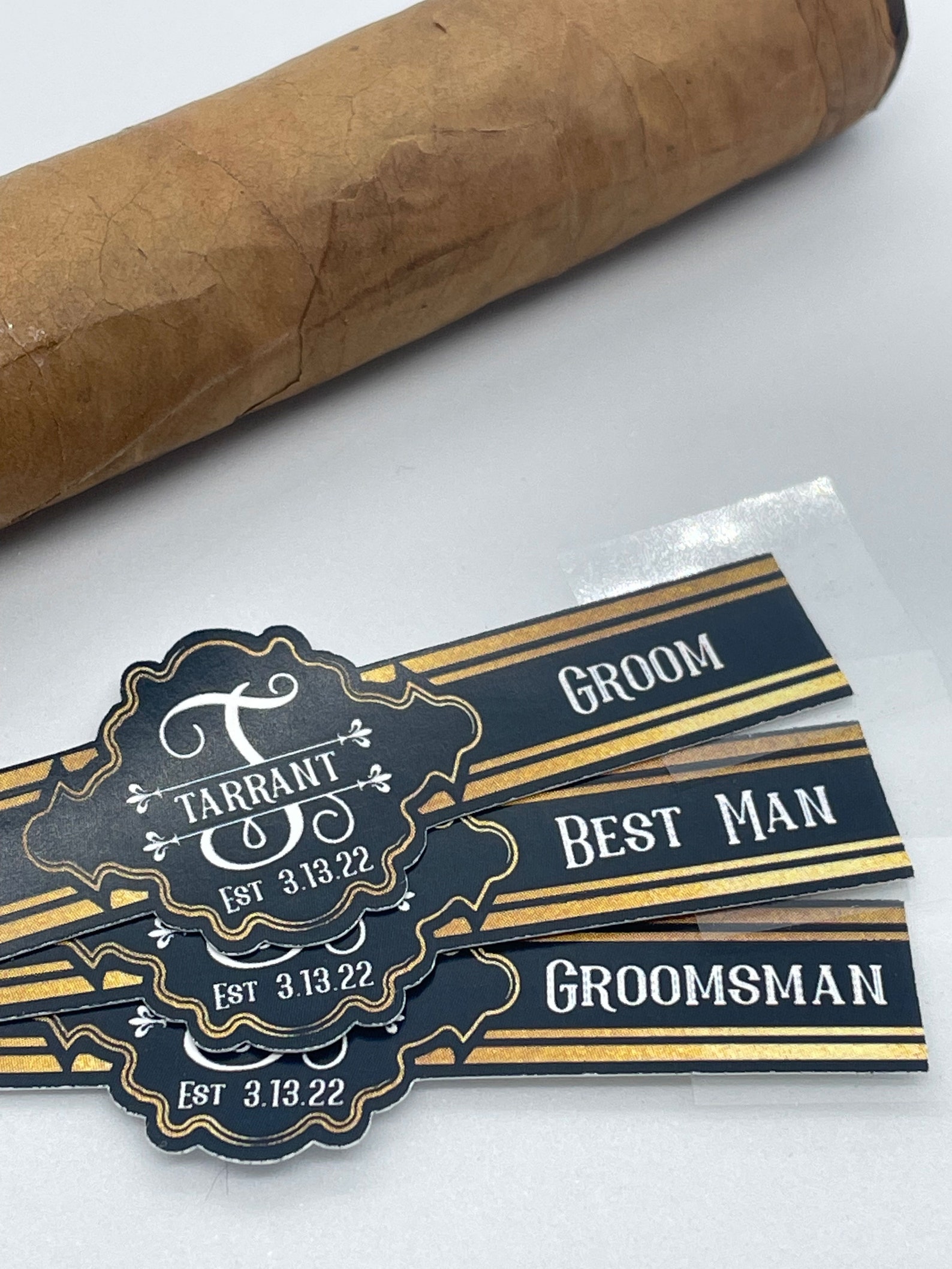 Custom Wedding Cigar Labels, Custom Milestone Cigar Labels, 30th, 40th ...