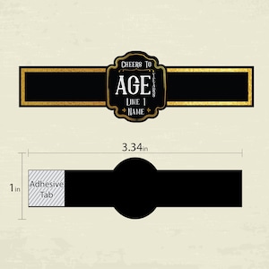Custom Birthday Cigar Labels, Custom Milestone Cigar Labels, 30th, 40th ...
