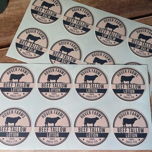 Custom Tallow Label, Whipped Tallow Label, Grass Fed Cow Label, Beef ...
