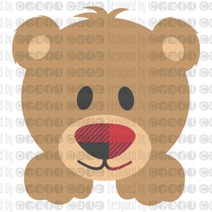 Buffalo Plaid Teddy Bear Svg Digital Download Cute Bear Dxf Bear Cut ...