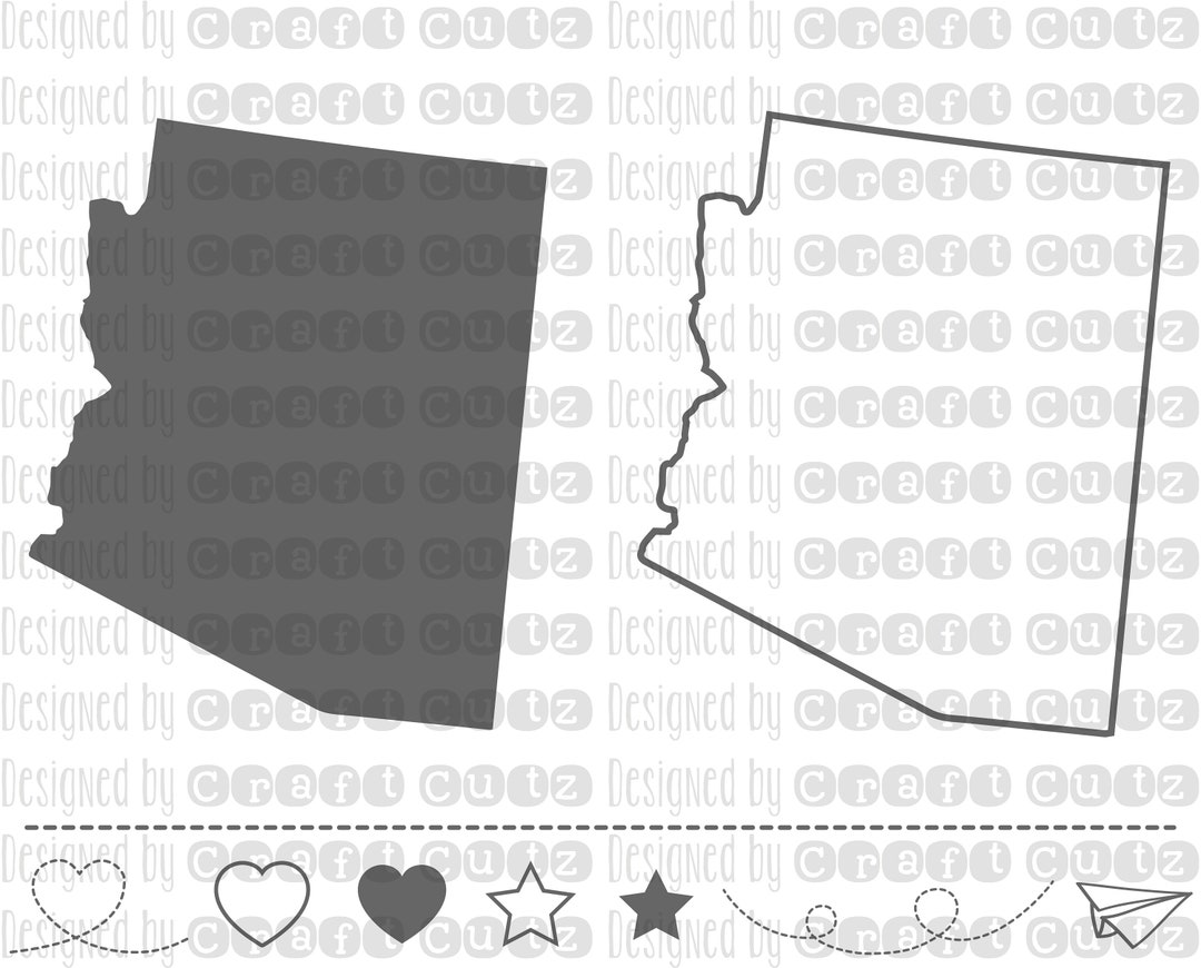 ARIZONA Svg, State Svg Files, Arizona Vector, United States Svg, State ...