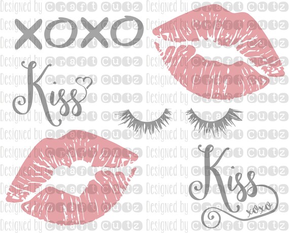 Kiss Mark Svg Maternity Valentine's Day Svg | Etsy