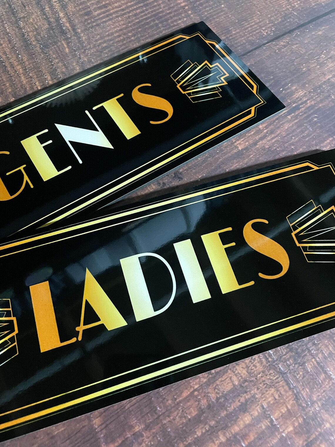 LADIES and GENTS Signs, Gatsby Wedding Restroom Signs, Art Deco Signs ...