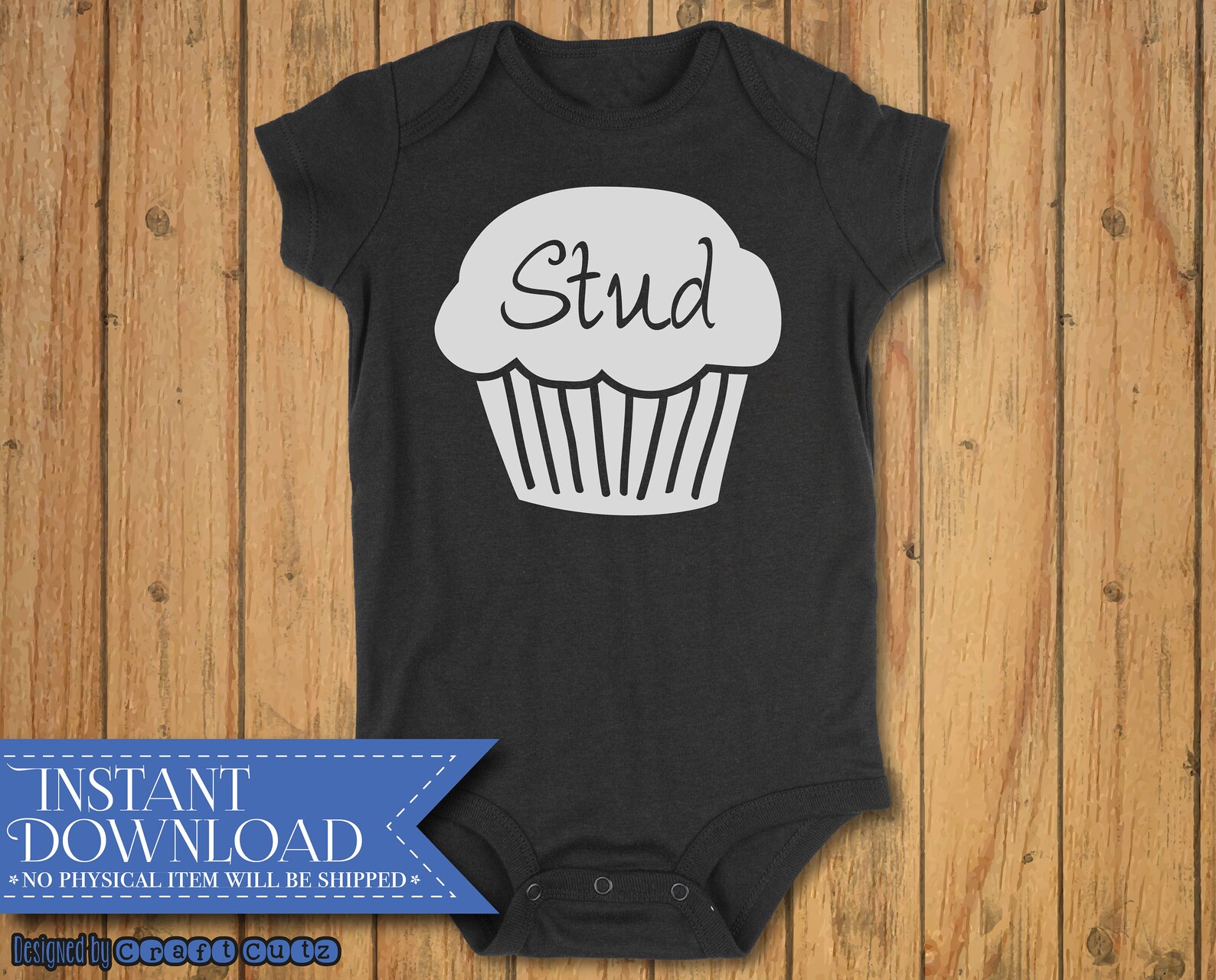 Stud Muffin SVG Muffin DXF Cute Toddler Shirt Baby Body | Etsy