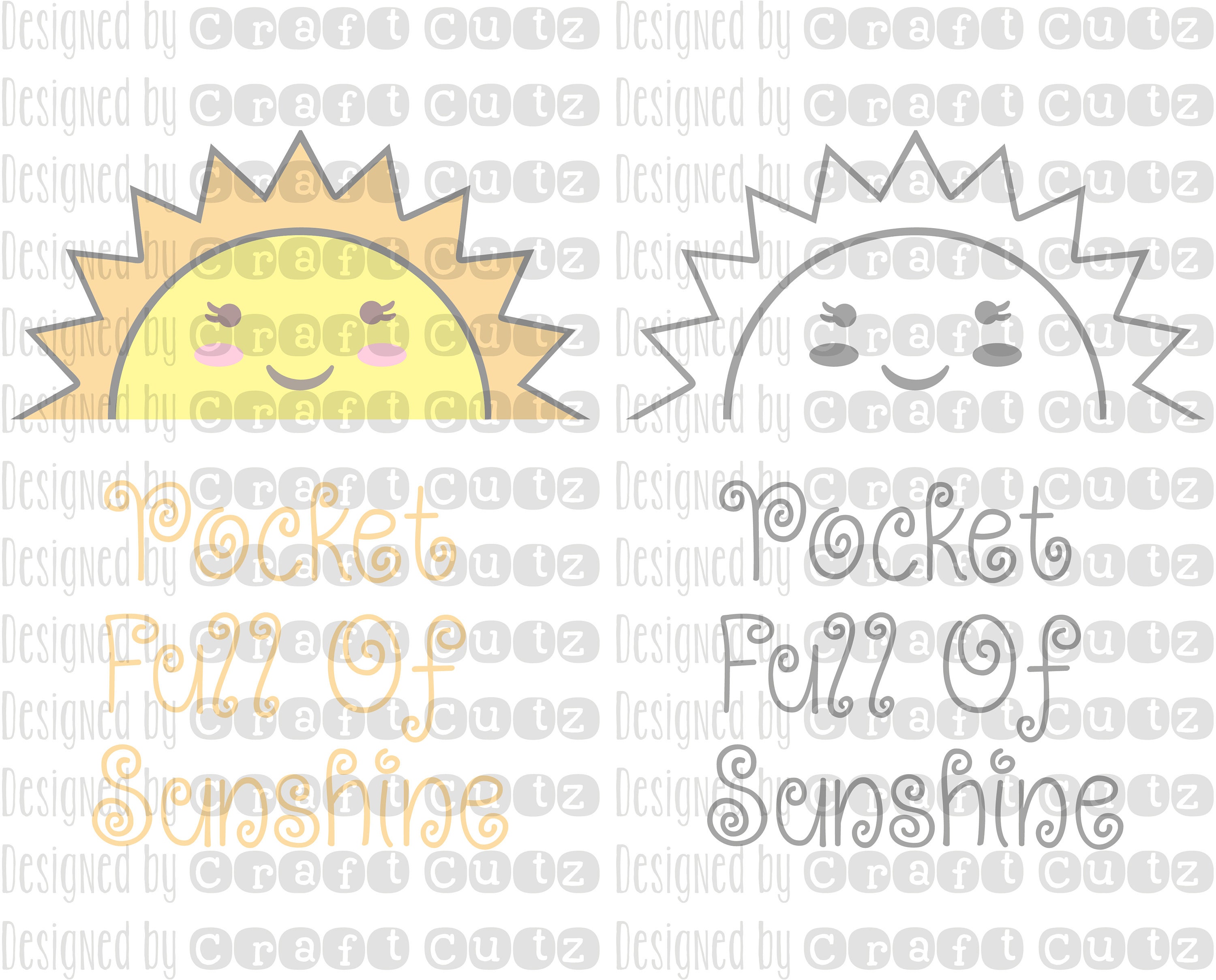 Pocket Full of Sunshine SVG Pocket Shirt File Cute Toddler | Etsy