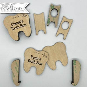 Tooth Fairy Box SVG, Laser Ready Tooth Box, First Tooth Cut File, Lost ...