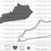 KENTUCKY Svg State Svg Files Kentucky Vector United States | Etsy