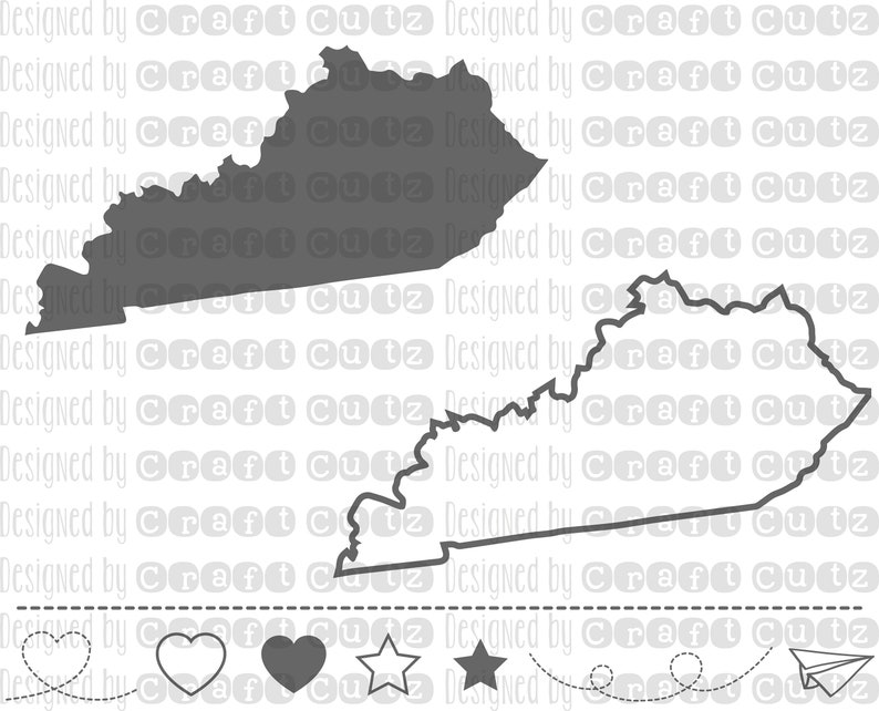 KENTUCKY Svg State Svg Files Kentucky Vector United States - Etsy