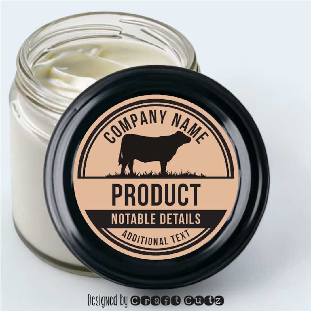 Custom Tallow Label, Whipped Tallow Label, Grass Fed Cow Label, Beef ...