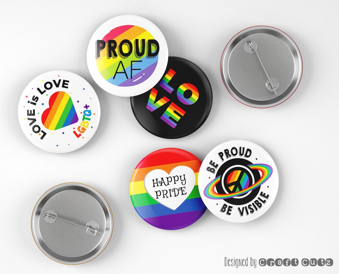 PRIDE Pins, Pride Badge, LGBTQ Buttons, Love is Love Button, Lgbtq ...