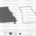 MISSOURI Svg, State Svg Files, Missouri Vector, United States Svg ...