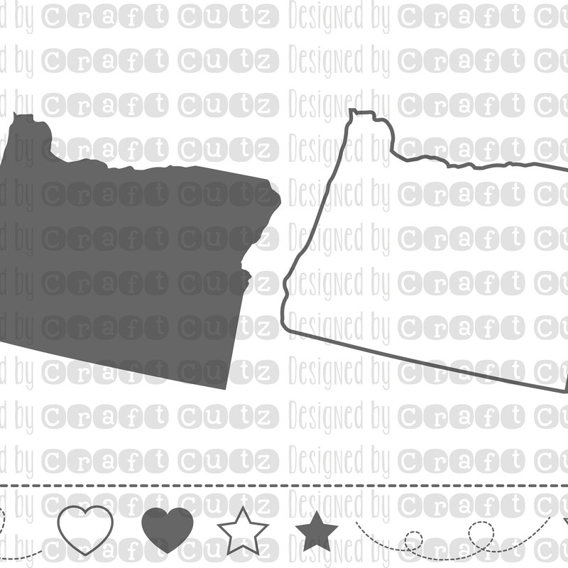 Oregon Outline - Etsy