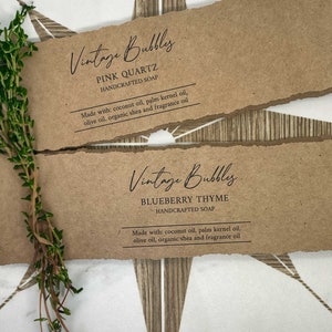 Custom Soap Wrap Label Minimal Soap Band Label Natural Soap - Etsy