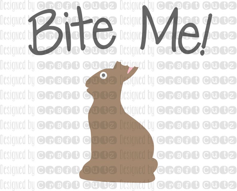 Bite Me Svg Adult Easter Svg Chocolate Easter Bunny Svg - Etsy