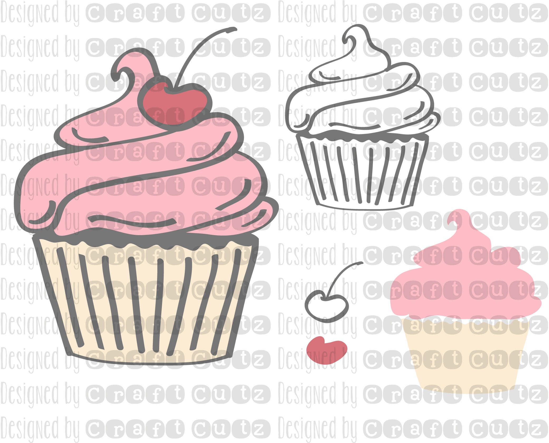Cupcake Cut File Svg Baking Svg Dessert Svg Sweets Cut File - Etsy