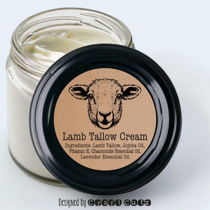 Custom Lamb Tallow Label, Whipped Lamb Tallow Label, Lamb Label, Lamb ...